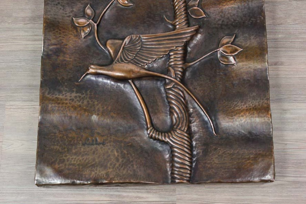 Italian Copper Wall Panel from Studio Cellini, 1950s for sale at Pamono