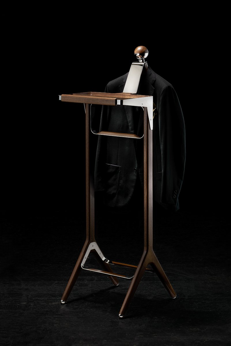 Stainless Steel & American Black Walnut Classical Valet Stand by ...