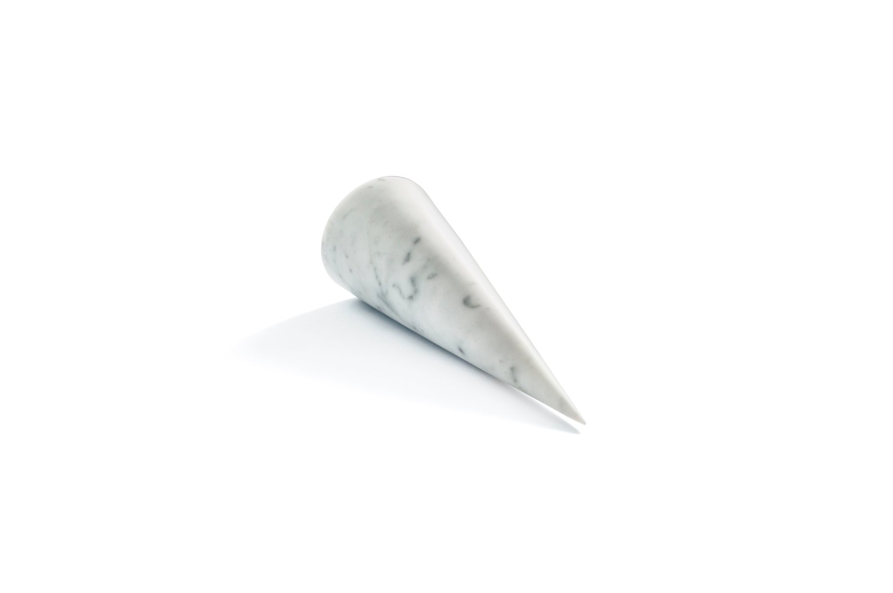 Large White Carrara Marble Decorative Cone from FiammettaV Home ...