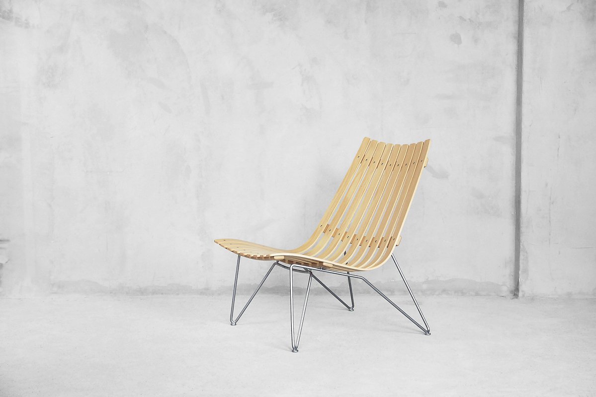 Norwegian Scandia Easy Chairs by Hans Brattrud for Fjordfiesta, 2000s ...