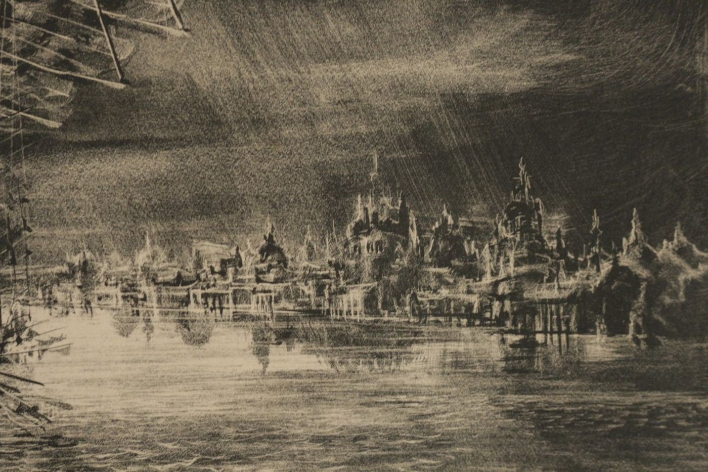 Vintage Lithografie von Pierre Clayette bei Pamono kaufen