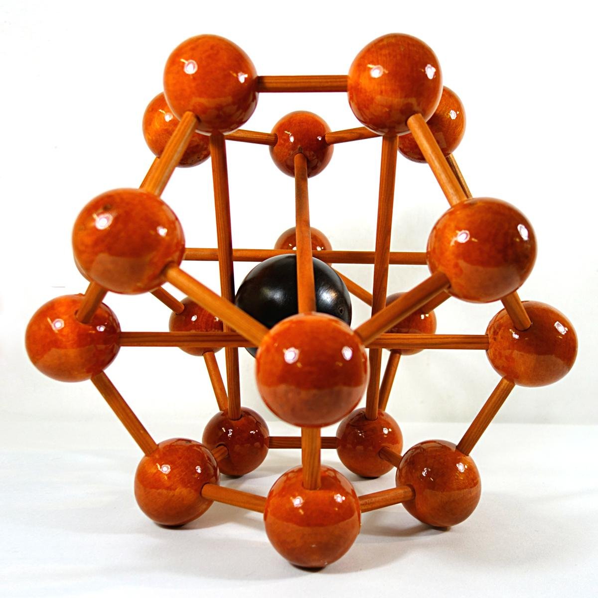 Mid-Century Wooden Atom Model, 1960s for sale at Pamono