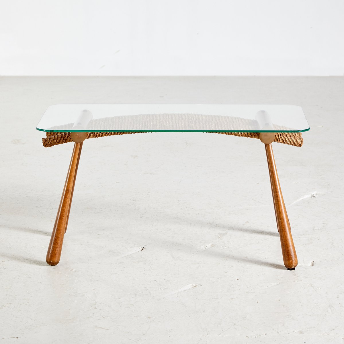 Austrian Glass Top Coffee Table by Max Kment for Kunstgewerbliche ...