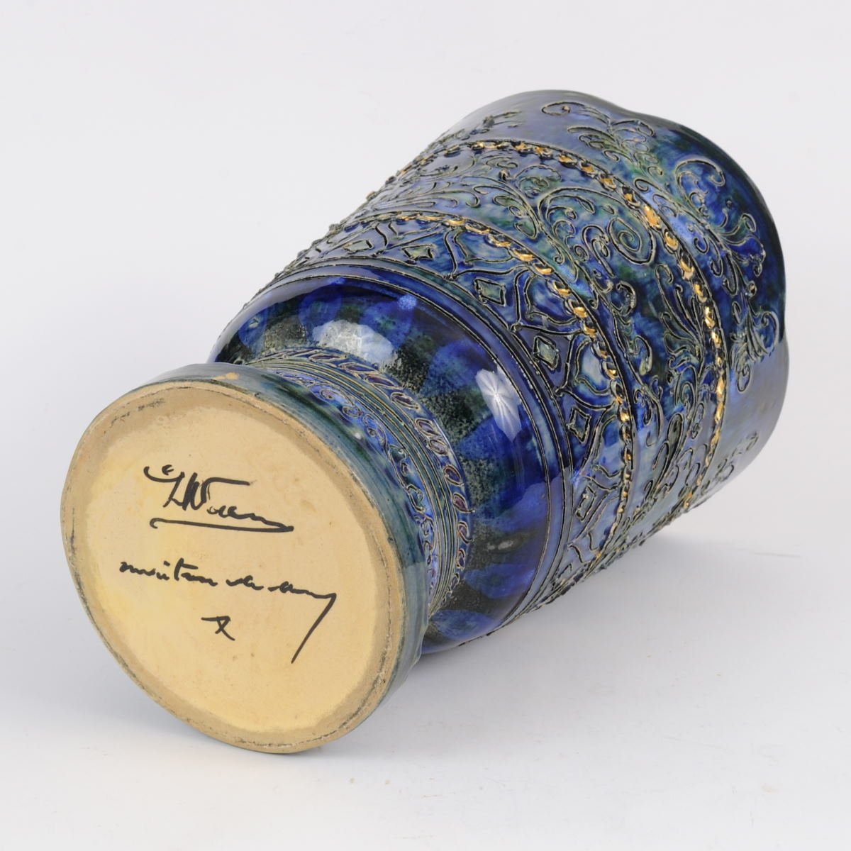 Earthenware Vase by Louis Waem for Maitrise de Nimy, 1940s for sale at ...