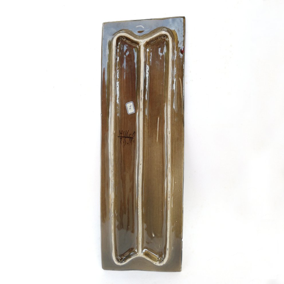Mid-Century Italian Ceramic Decorative Panel by Hugo R.S.M. Republic of ...