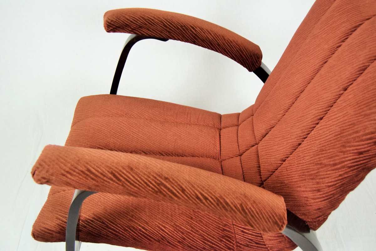 Fabric and Wood Lounge Chair by Jan Vanek, 1930s for sale at Pamono