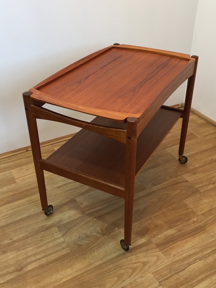 Vintage Wooden Bar Trolley, 1970s for sale at Pamono