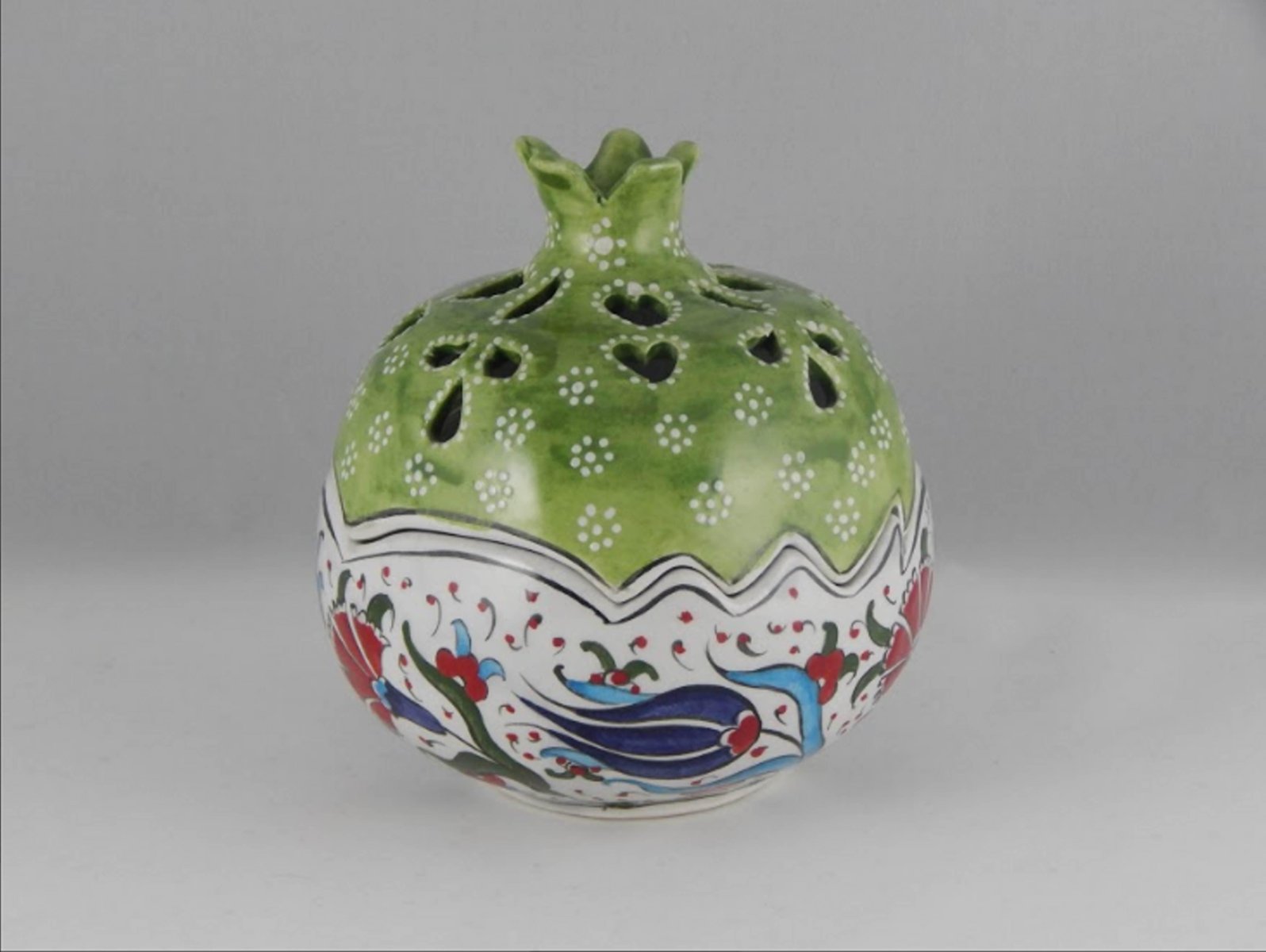 Handmade Turkish Ceramic Decorative Pomegranate Bowl, 1970s for sale at ...