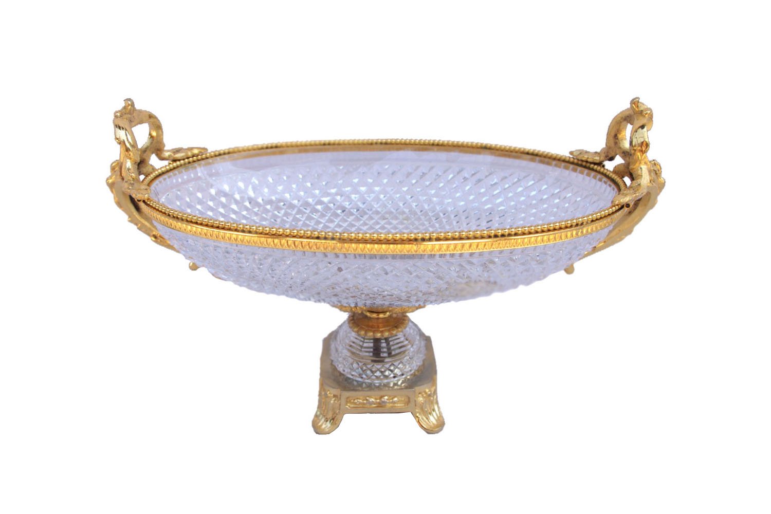 Cut Crystal Oval Cup, 1950s for sale at Pamono