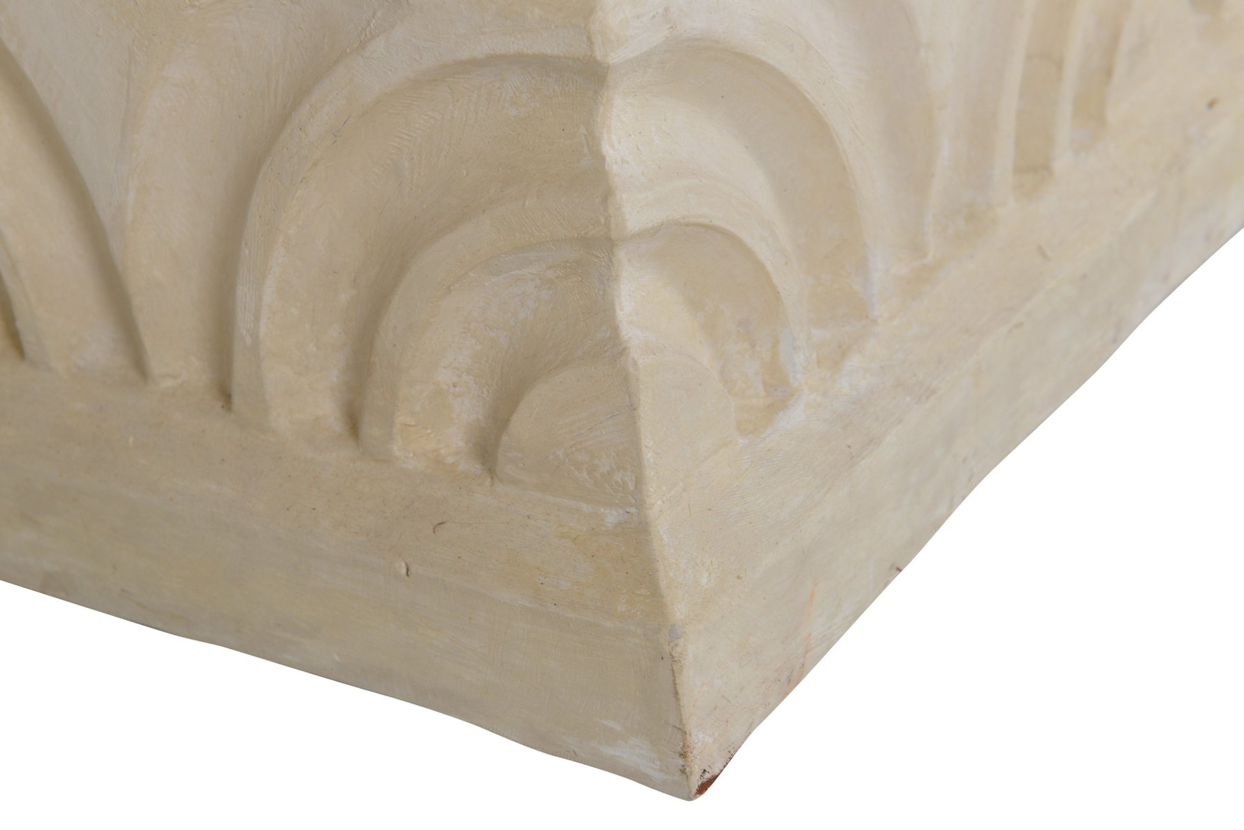 Belgian Resin Plaster Table with Geometric Roundels and Central Base ...