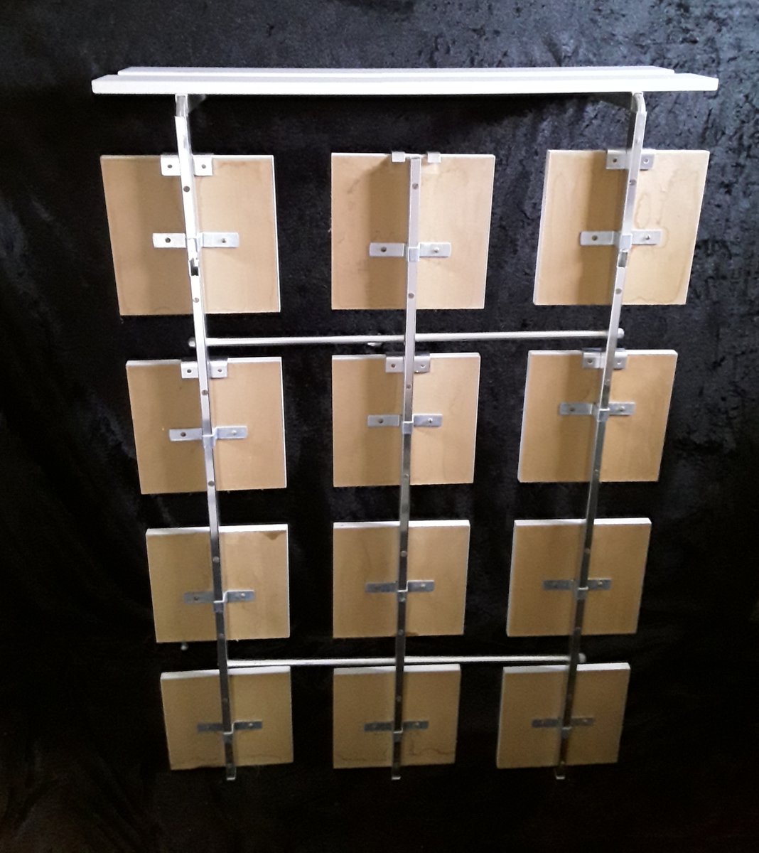 Vintage German White Wall Coat Rack for sale at Pamono