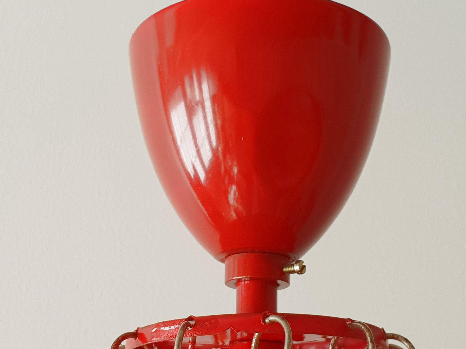 Vintage Multicolored Plastic Ceiling Lamp, 1970s for sale at Pamono