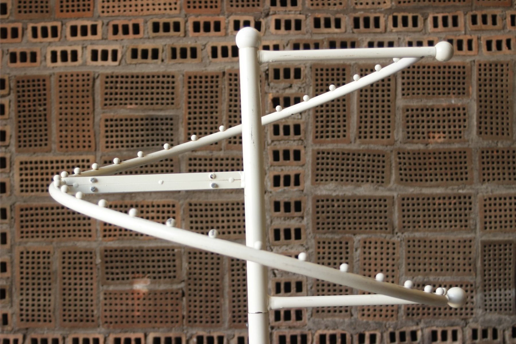 White Lacquered Metal Rack, 1970s for sale at Pamono