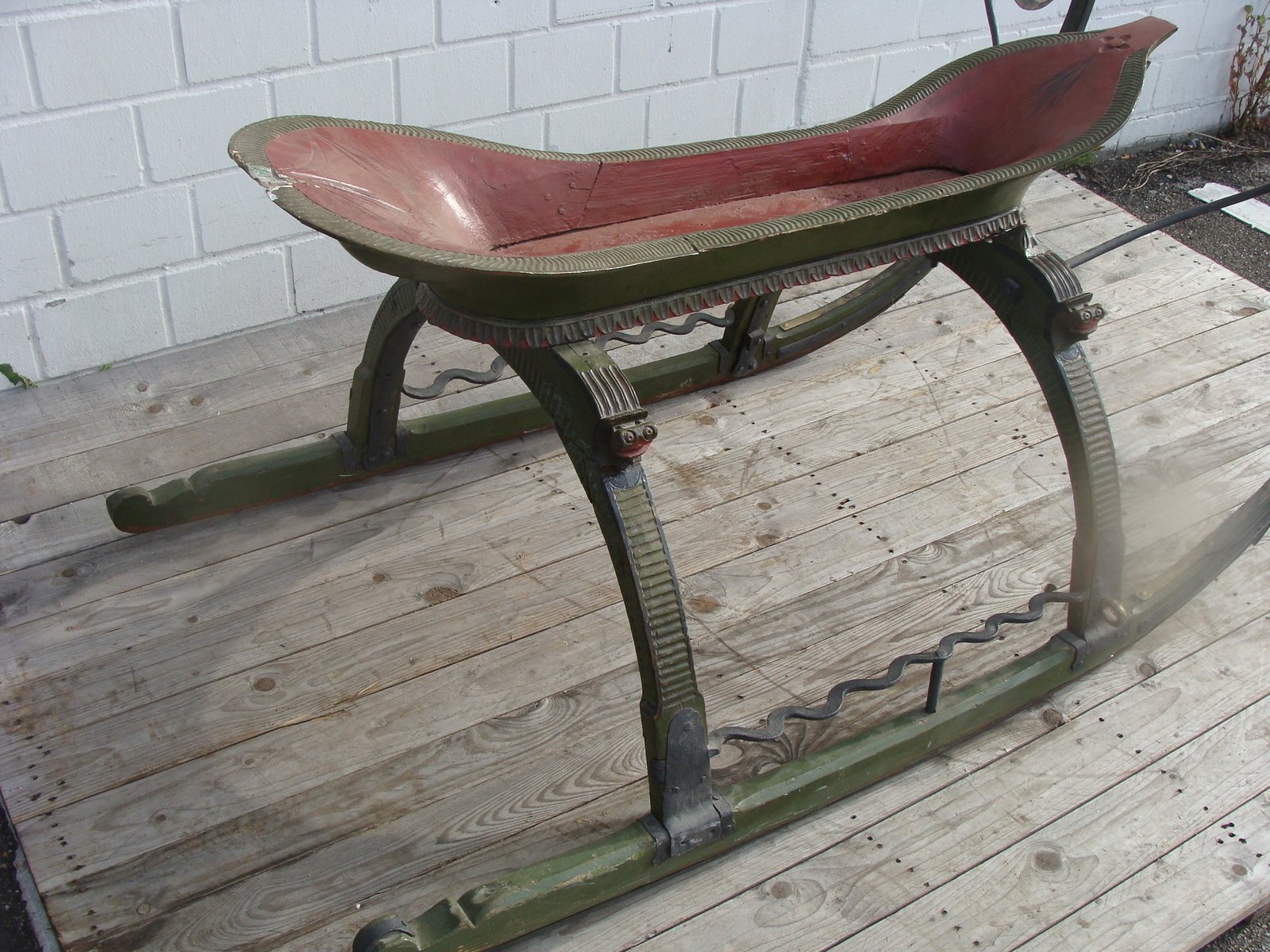 Antique Iron Sled for sale at Pamono