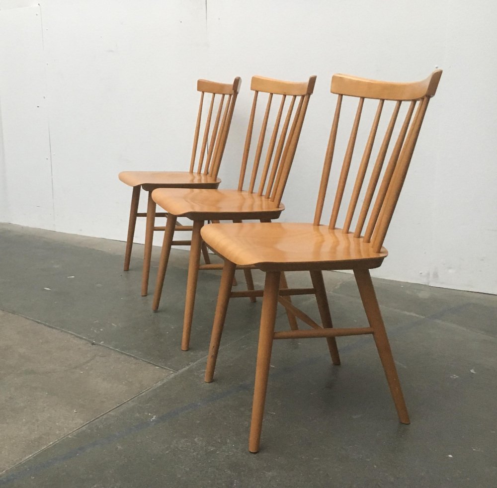 Mid-Century German Dining Chairs, Set of 3 for sale at Pamono