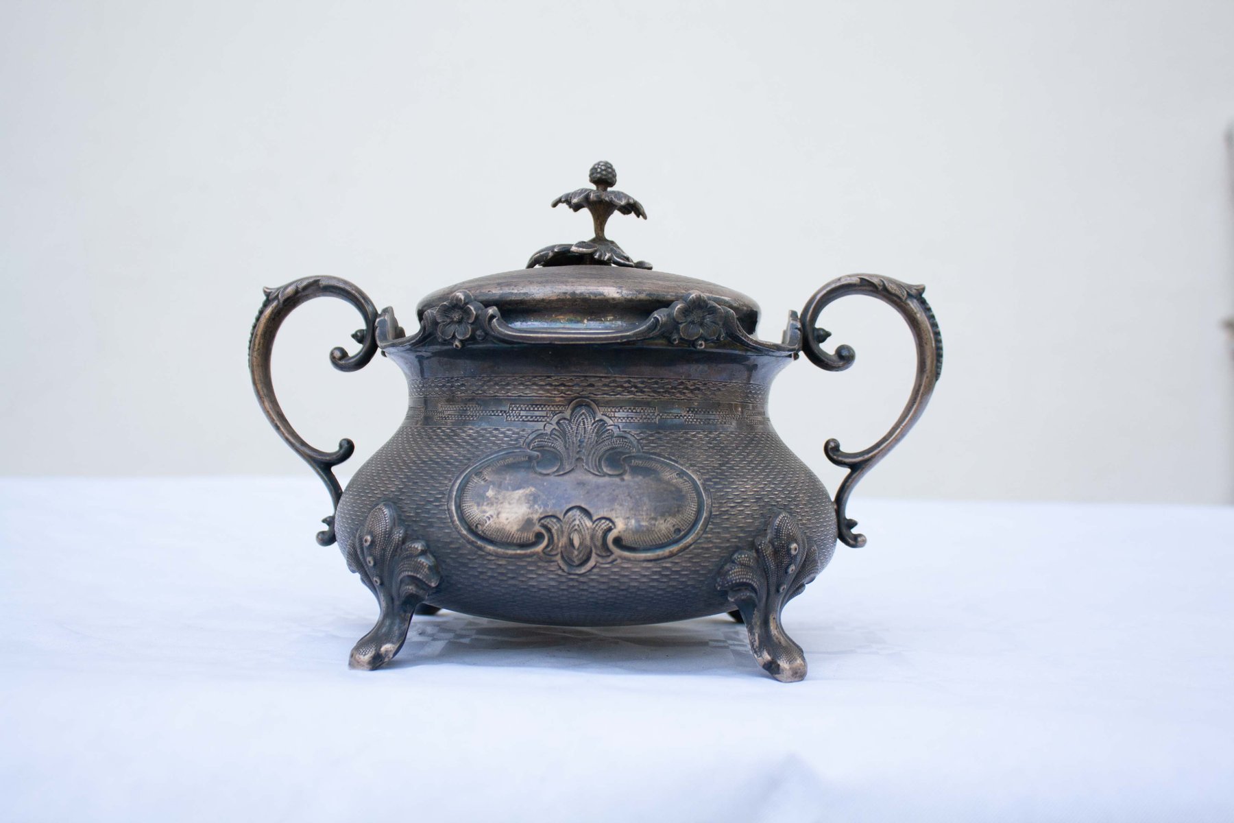 Antique Silver Sugar Pot for sale at Pamono