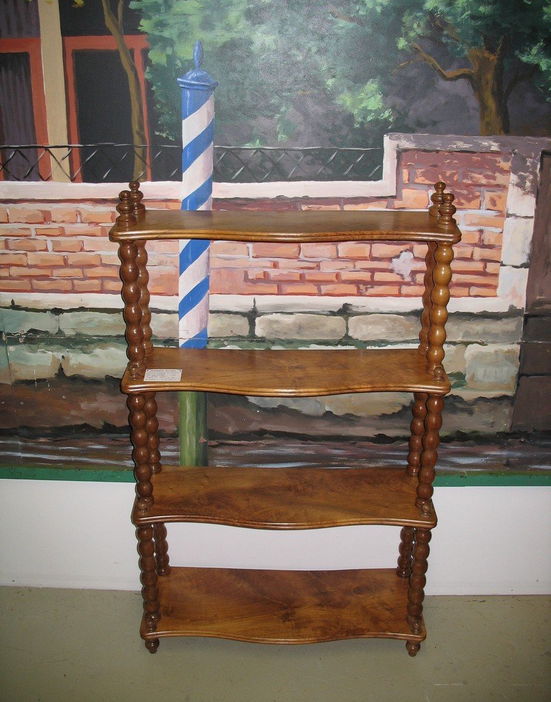 Antique Louis Philippe Walnut Shelf, 1850s for sale at Pamono