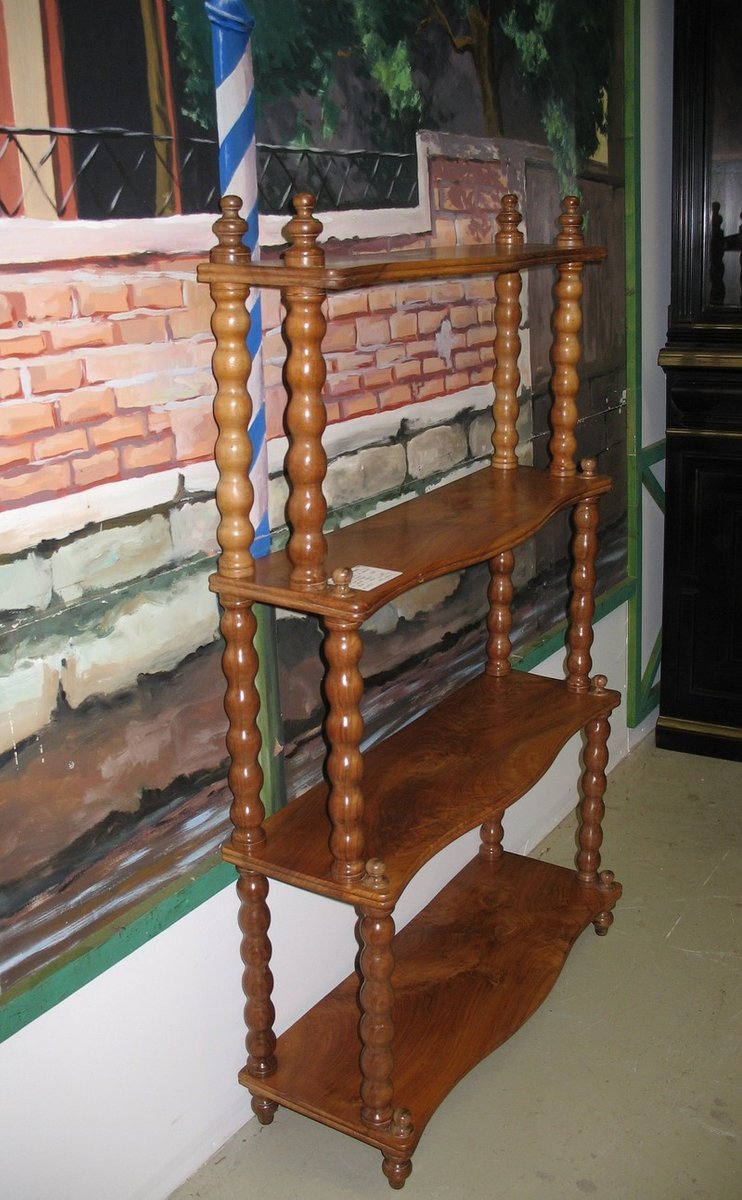 Antique Louis Philippe Walnut Shelf, 1850s for sale at Pamono