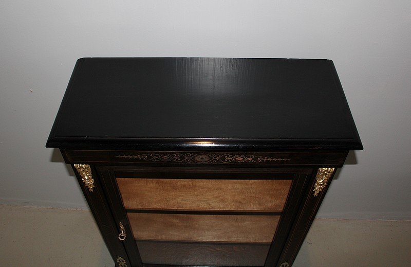 Antique Ebony Veneer Display Case for sale at Pamono