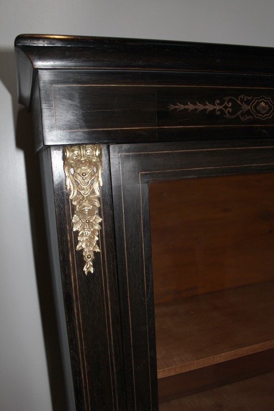 Antique Ebony Veneer Display Case for sale at Pamono