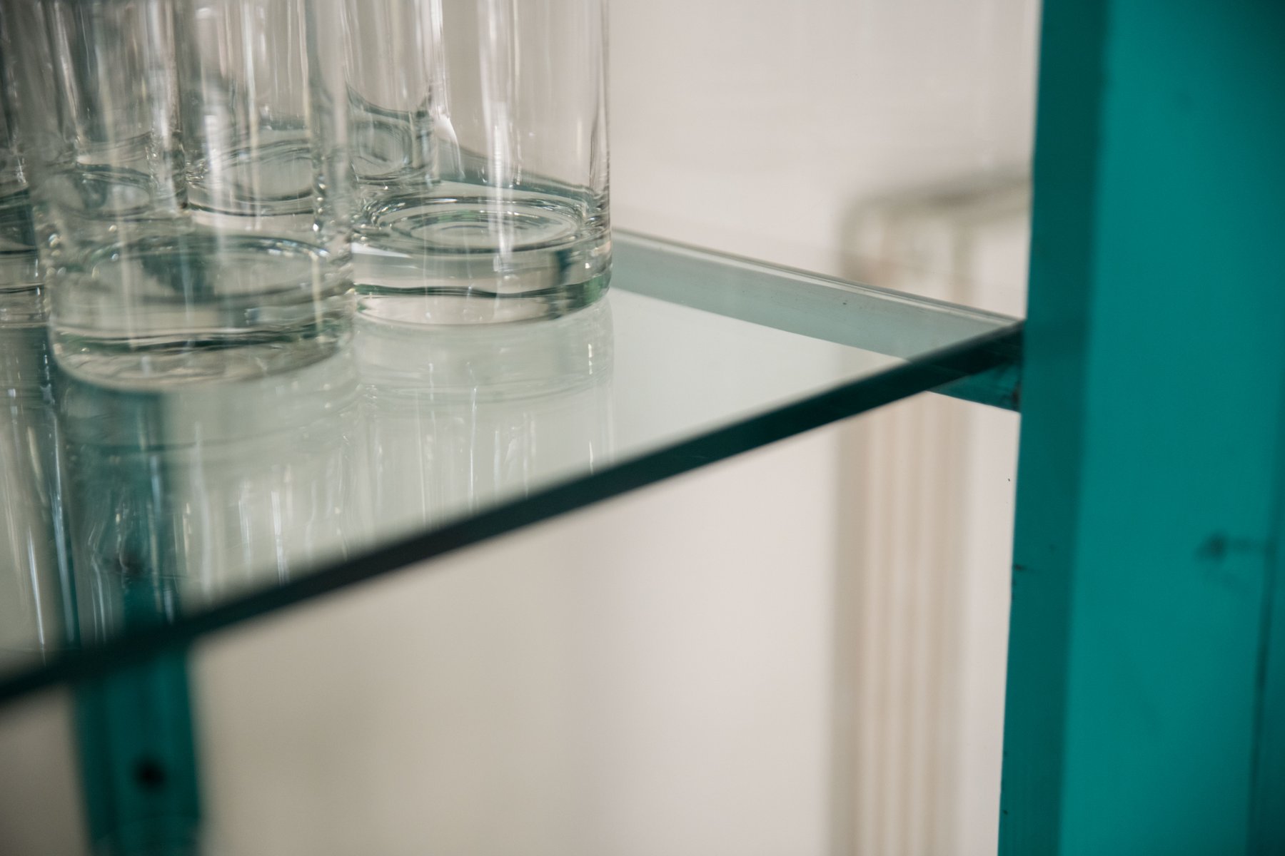 Green Display Cabinet, 1930s for sale at Pamono