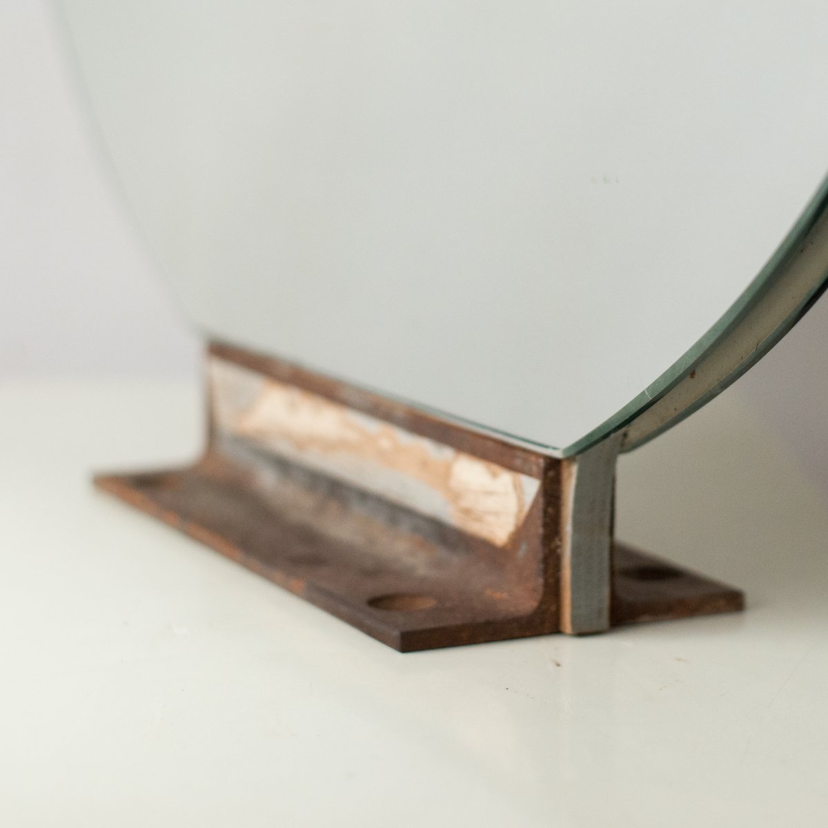 Round Double Sided Mirror, 1950s for sale at Pamono