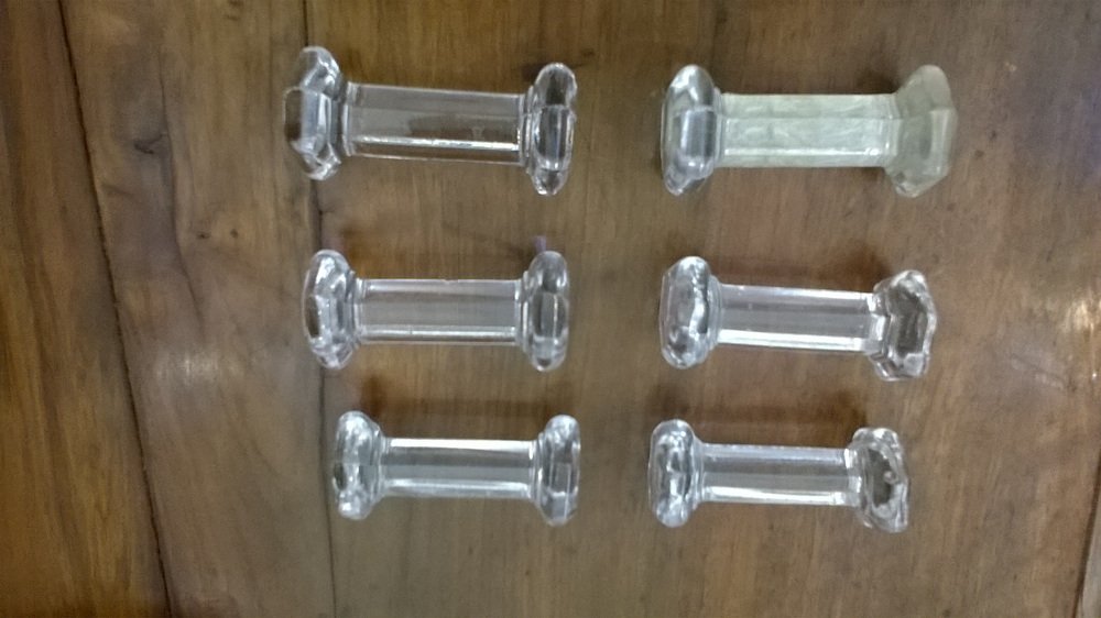 Italian Glass Cutlery Set, 1920s, Set of 6 for sale at Pamono