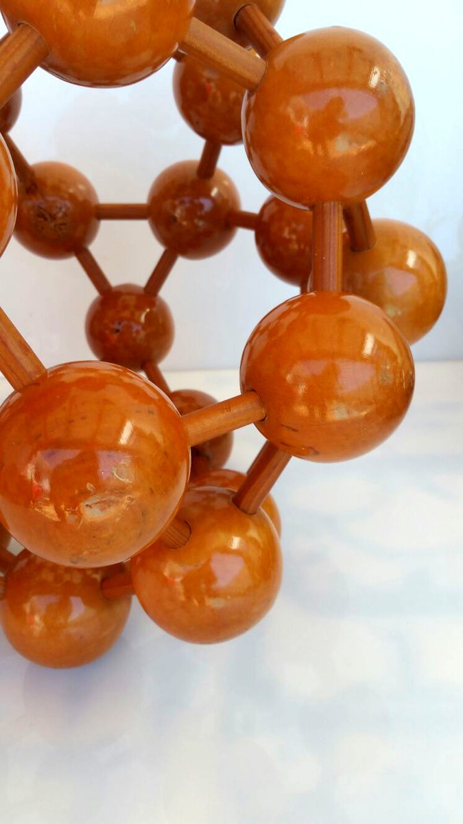 Mid-Century Wooden Molecular Model, 1960s for sale at Pamono
