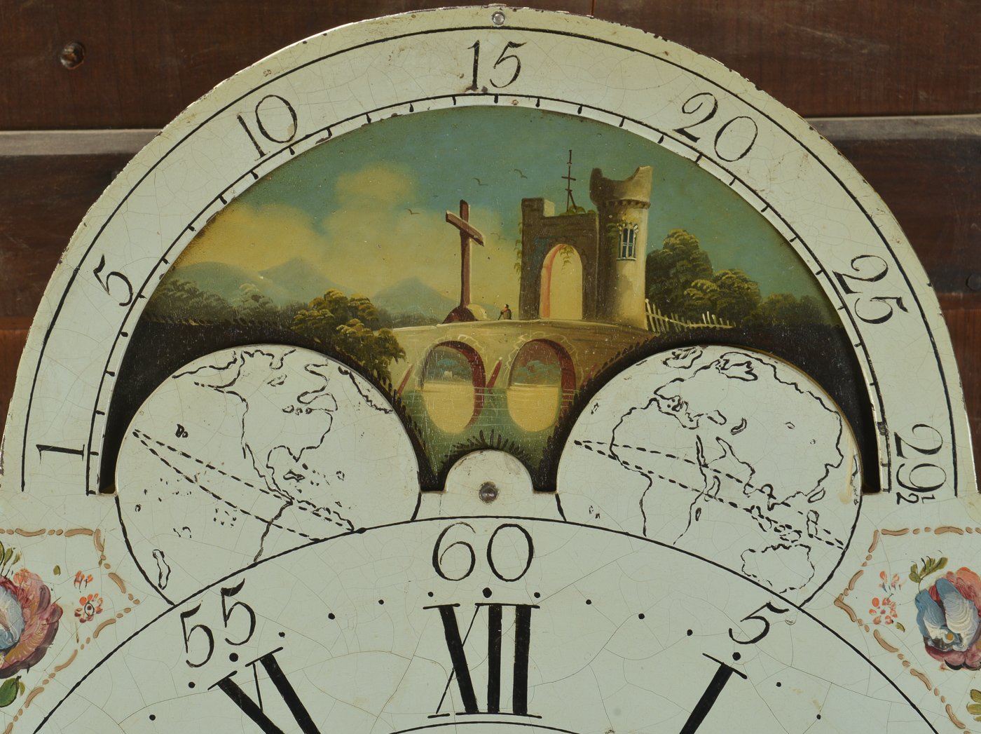 Antique Oak Clock for sale at Pamono