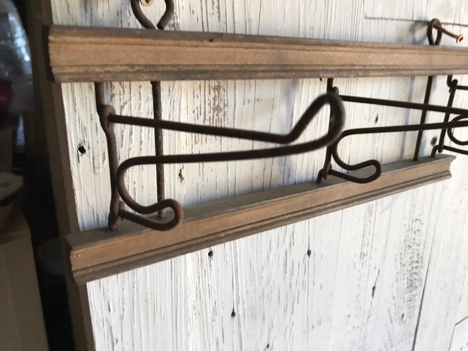 Antique Wood and Iron Rack for sale at Pamono