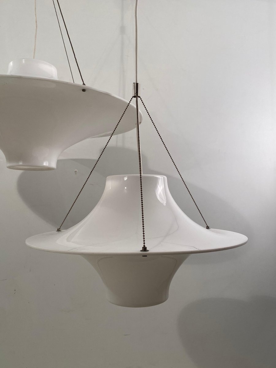 Skye Flyer Pendant Lamps by Yki Nummi, 1960s, Set of 2 for sale at Pamono