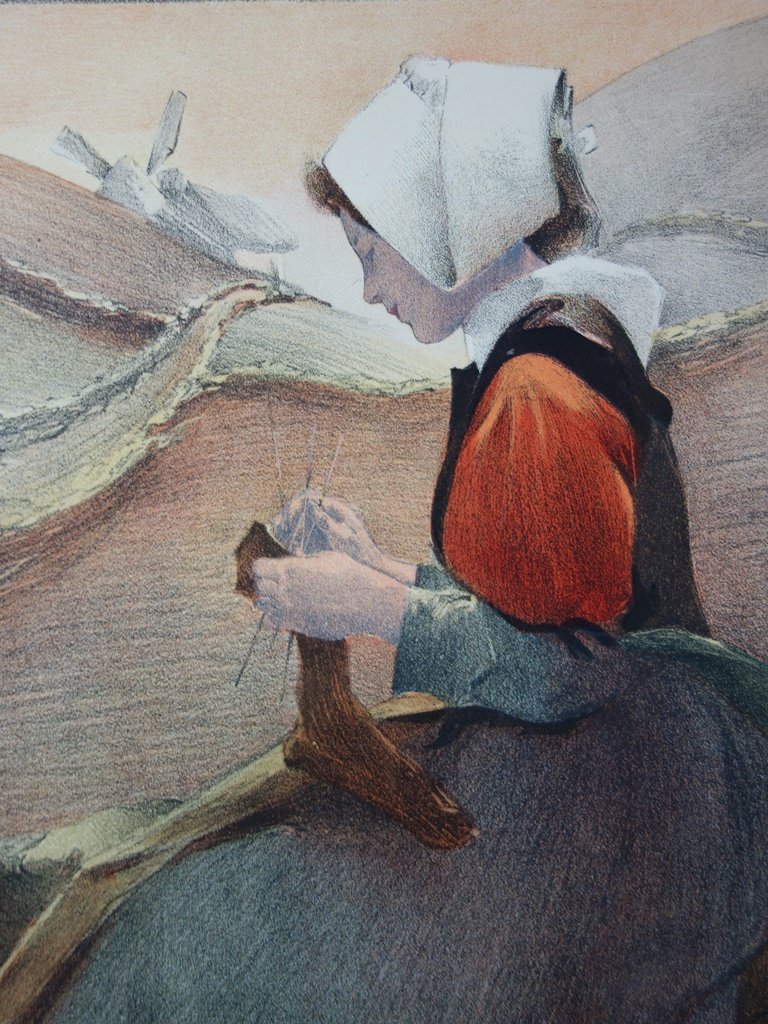 Jacques Wely - Fleur de Lande, Lithographie originale signée (1897) bei ...