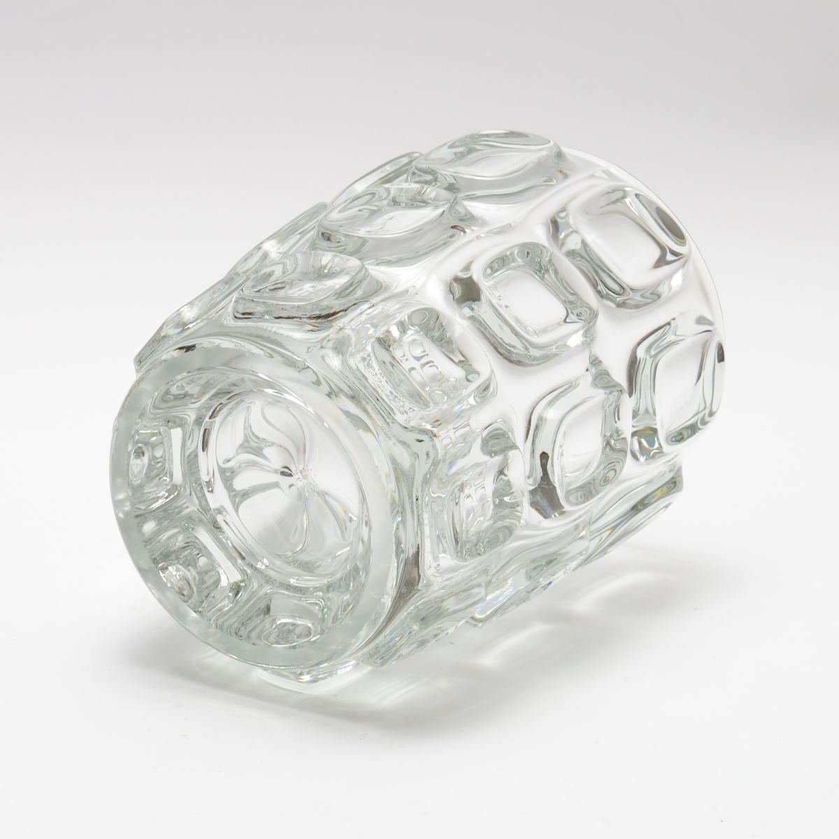 Optical Glass Vase by Frantisek Vizner for Libochovice, 1960s for sale ...