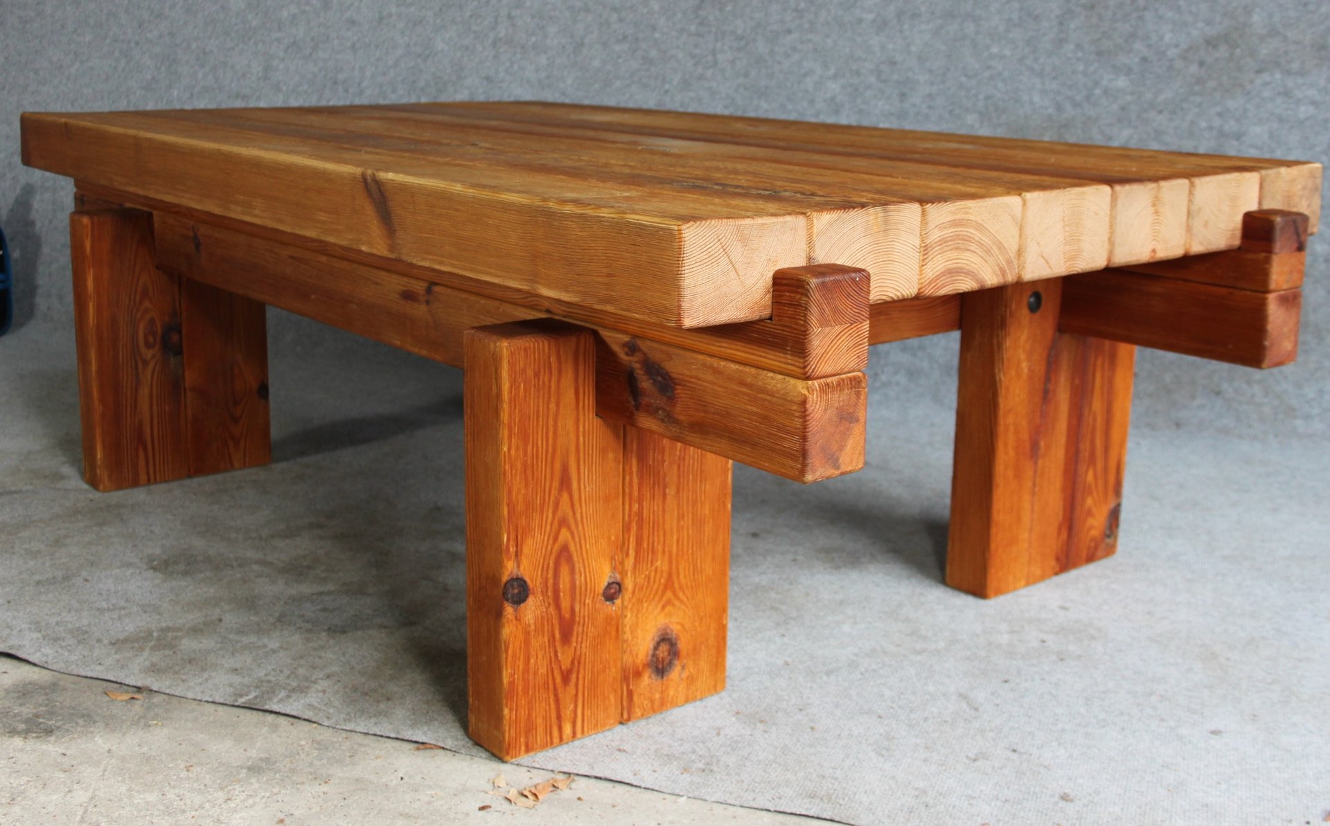 Table Basse en Pin par Christian IV pour Chr. 4, 1970s en vente sur Pamono