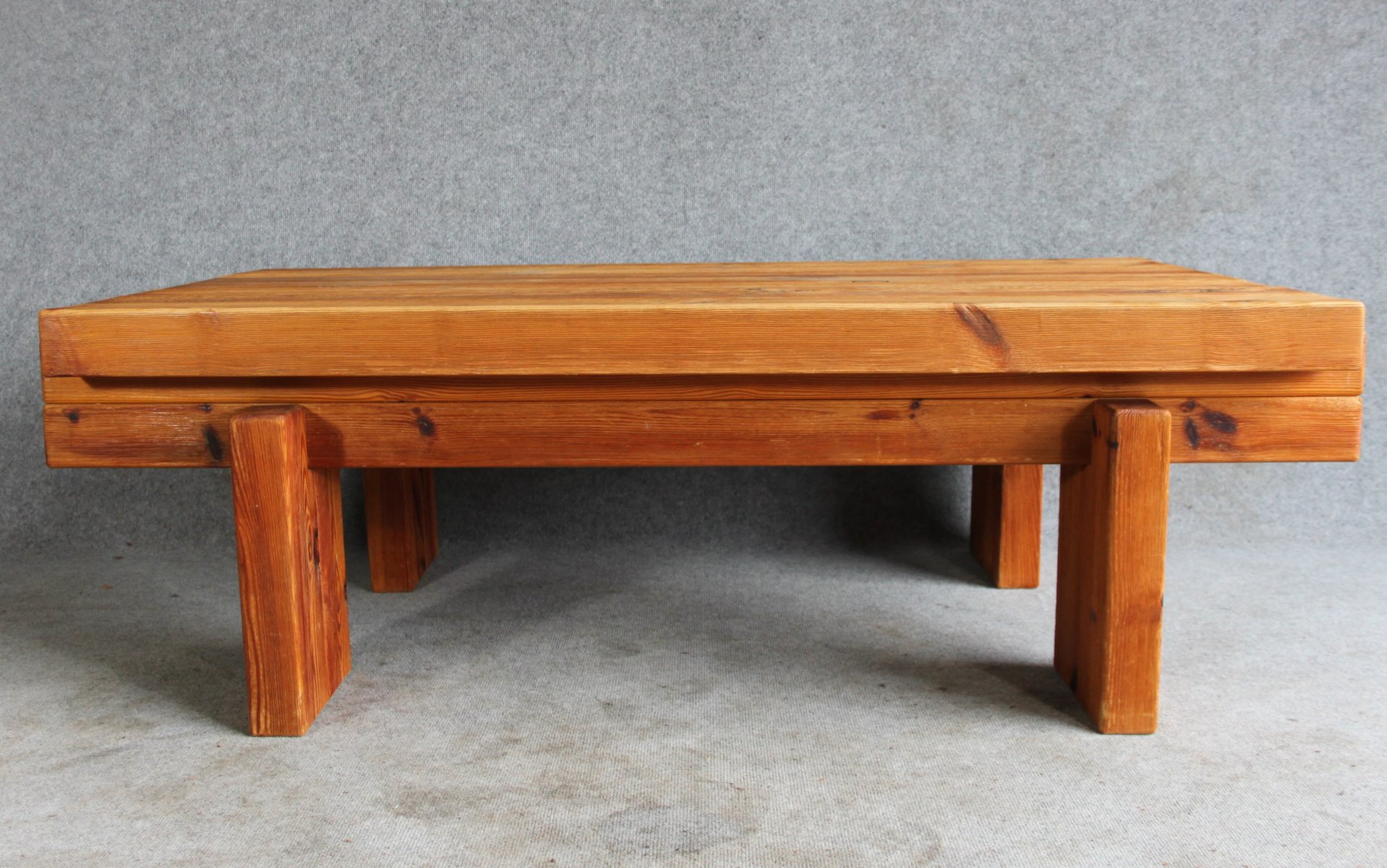 Table Basse en Pin par Christian IV pour Chr. 4, 1970s en vente sur Pamono