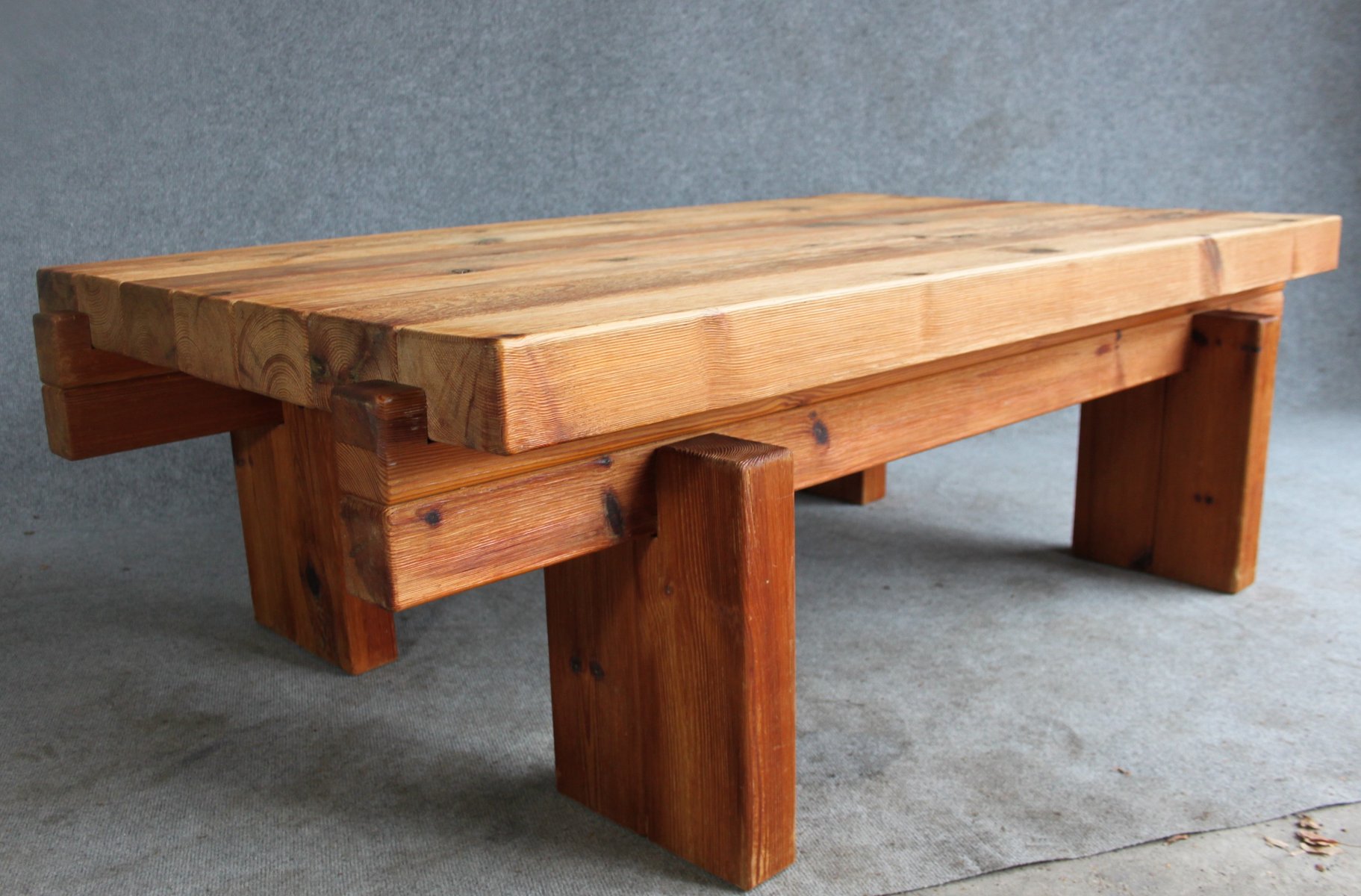 Table Basse en Pin par Christian IV pour Chr. 4, 1970s en vente sur Pamono