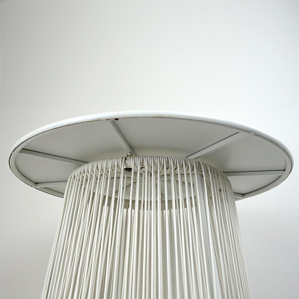 Vintage Tisch mit Hockern aus Kautschuk & Stahl, 5er Set bei Pamono kaufen