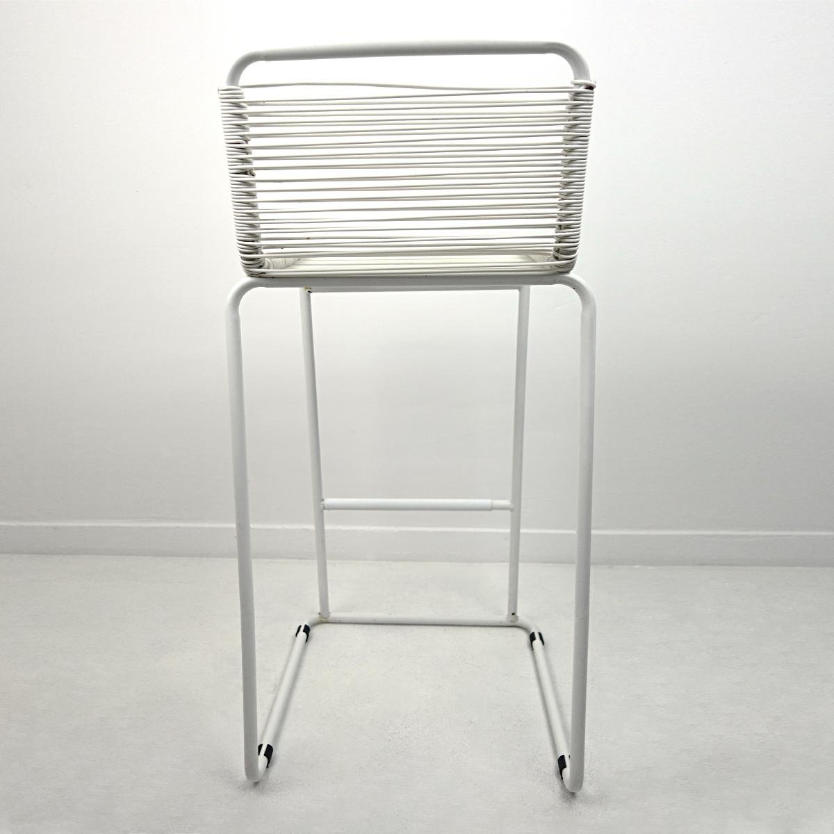 Vintage Tisch mit Hockern aus Kautschuk & Stahl, 5er Set bei Pamono kaufen