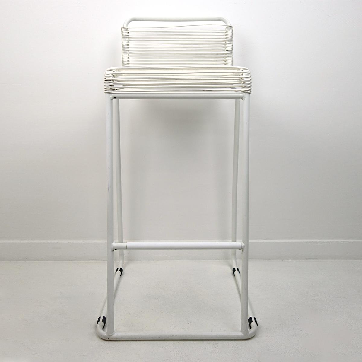 Vintage Tisch mit Hockern aus Kautschuk & Stahl, 5er Set bei Pamono kaufen