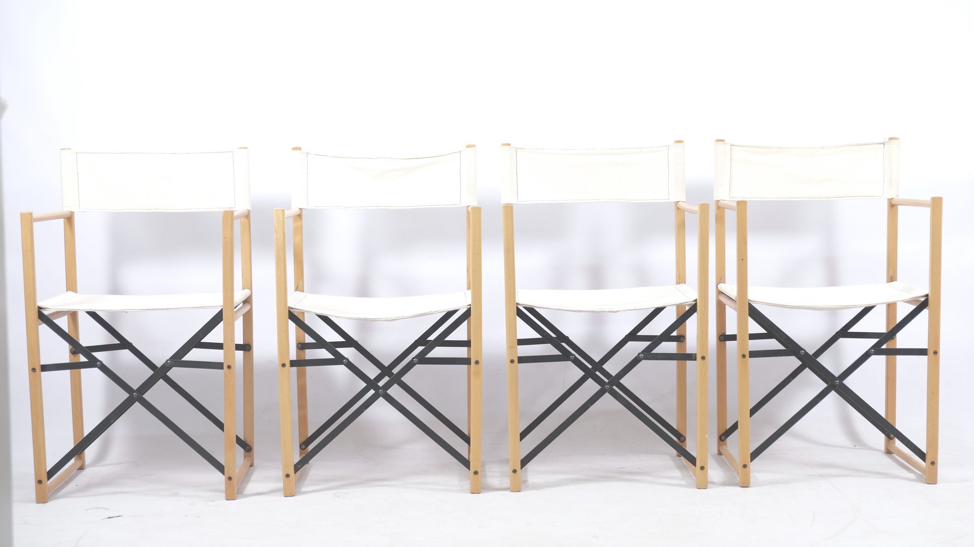 Mid-Century German Folding Chairs, Set of 4 for sale at Pamono