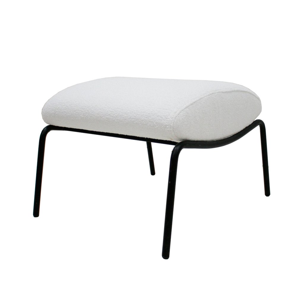 Mid-Century Italian Bouclé Wool Stool by Marco Zanuso for Arflex, 1960s ...