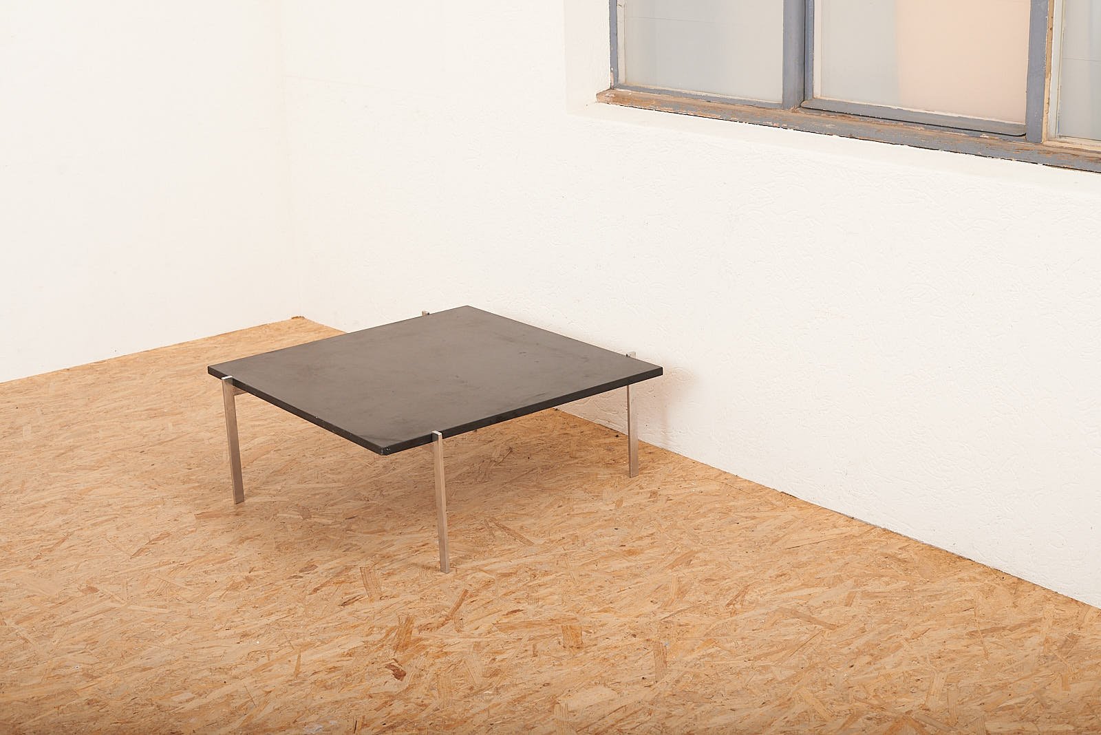 Chrome Plated Model PK 61 Coffee Table by Poul Kjærholm for E. Kold ...
