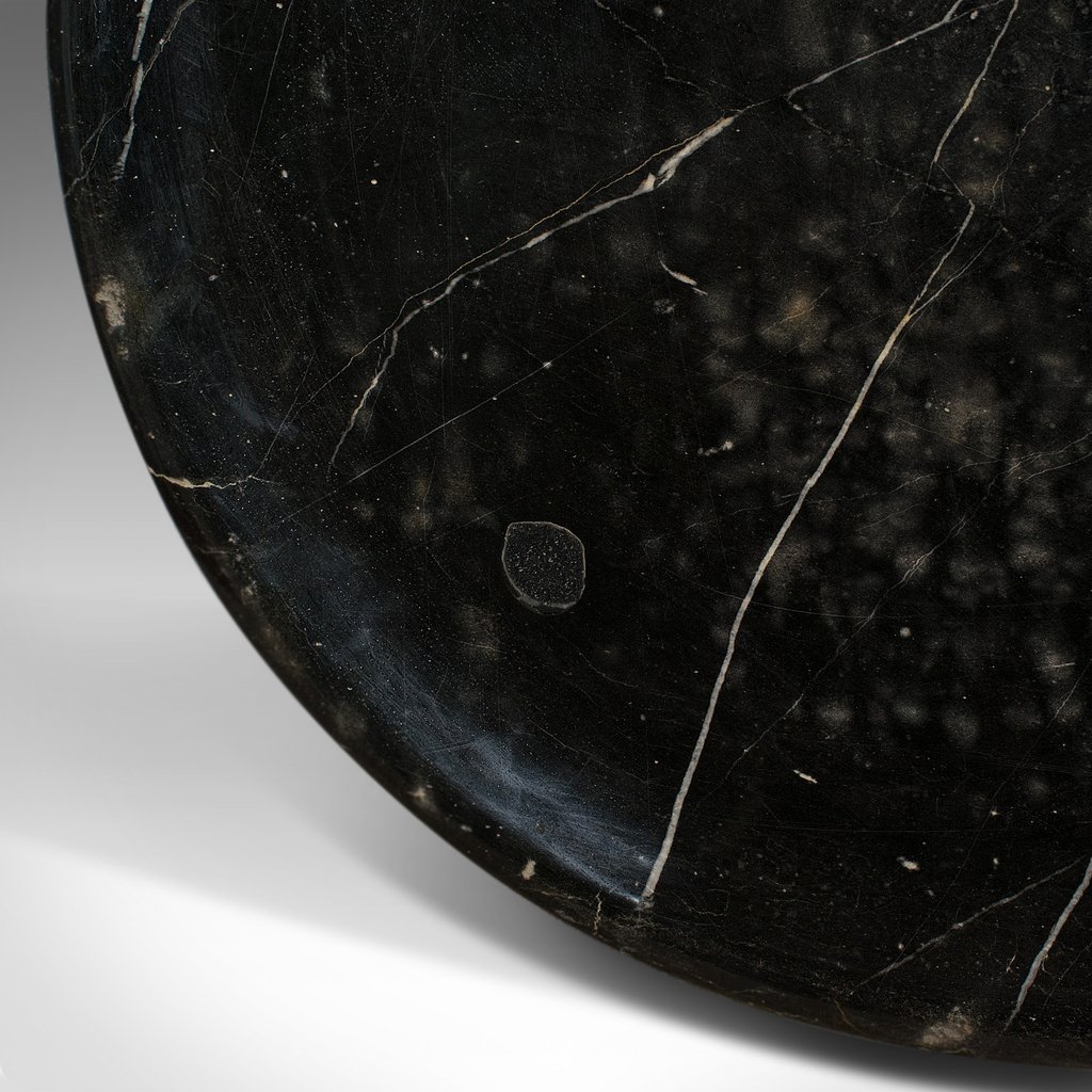 Large Vintage English Marble Bowl, 1980s for sale at Pamono