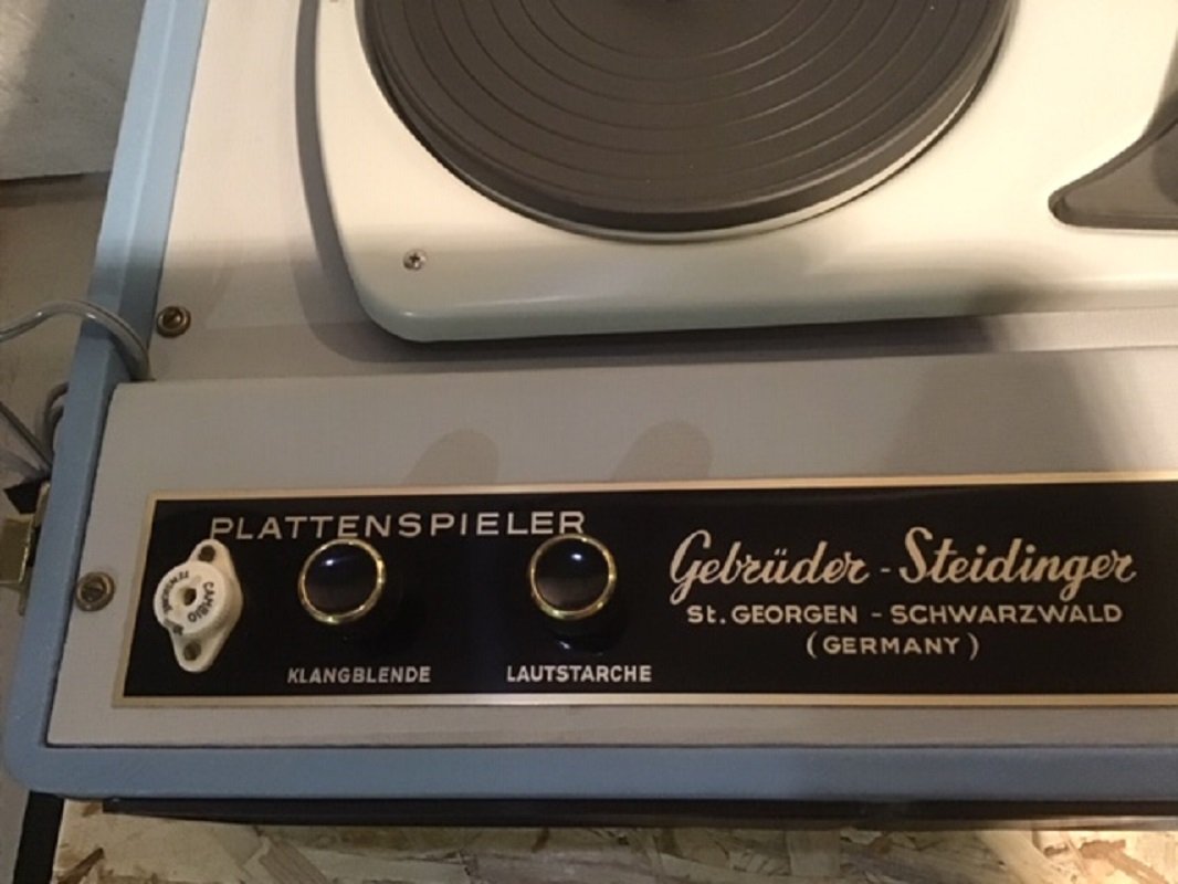Mid-Century German Model Dual 300 Record Player by Gebrüder Steidinger ...