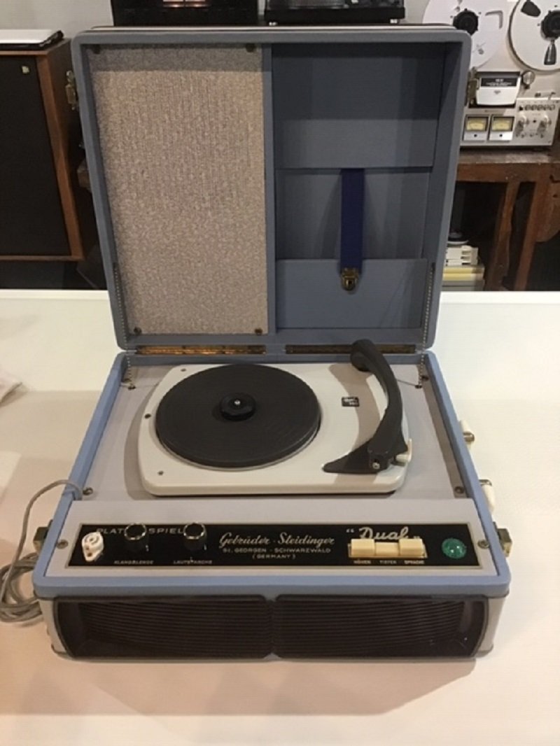 Mid-Century German Model Dual 300 Record Player by Gebrüder Steidinger ...