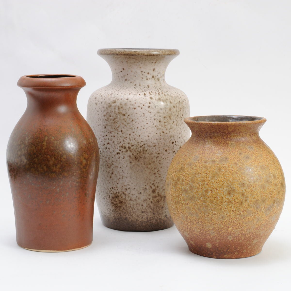 Mid-Century Fat Lava Ceramic Vases from Scheurich, Set of 3 for sale at ...