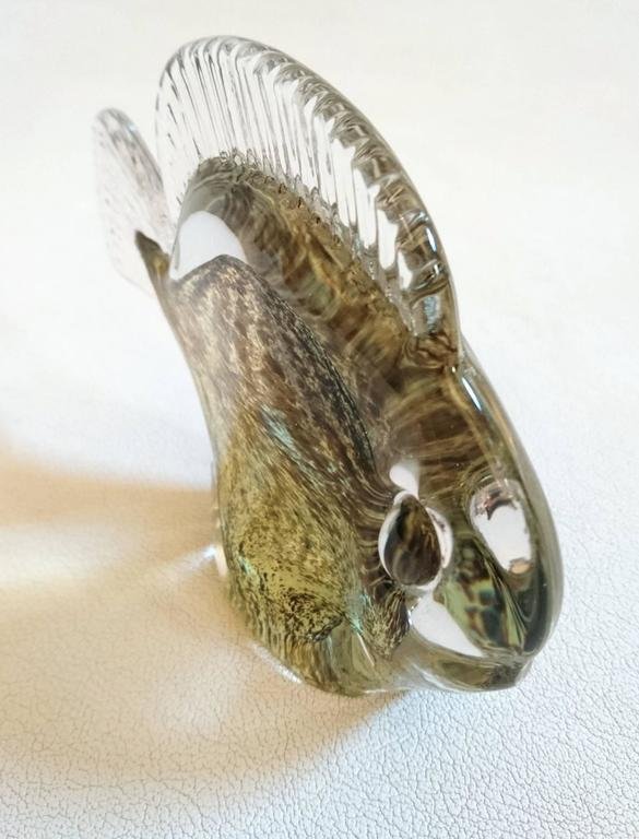 Swedish Handmade Glass Fish by Reijmyre, 1960s for sale at Pamono