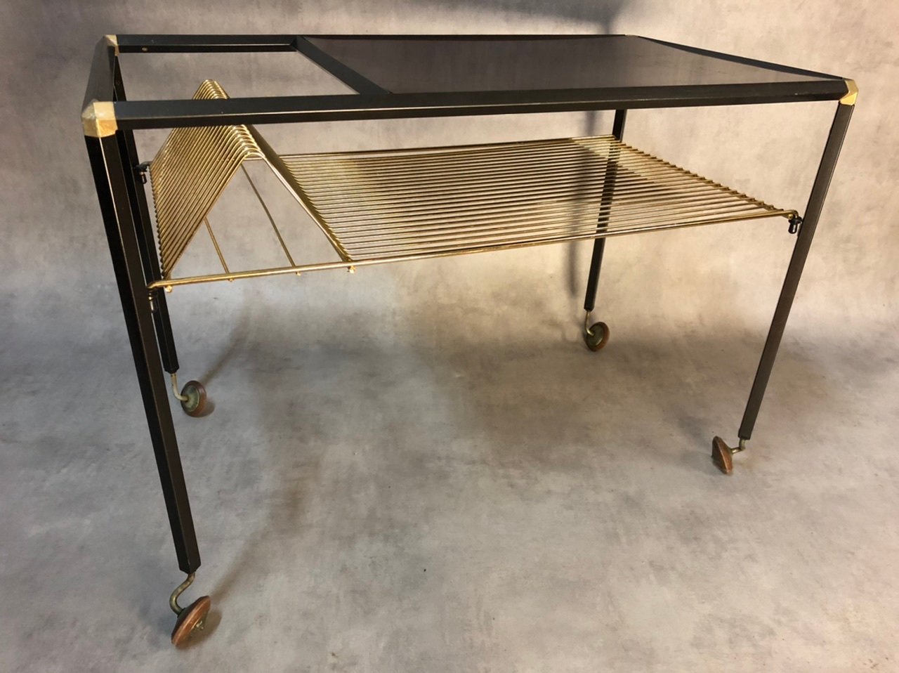 Vintage Industrial Iron Trolley, 1950s for sale at Pamono