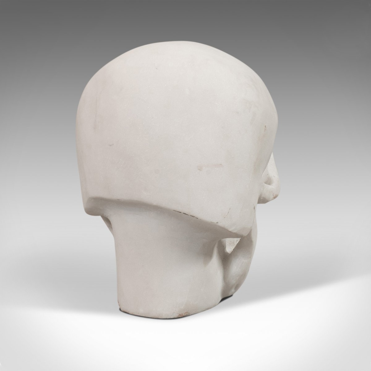 English White Marble Skull Paperweight, 1980s for sale at Pamono