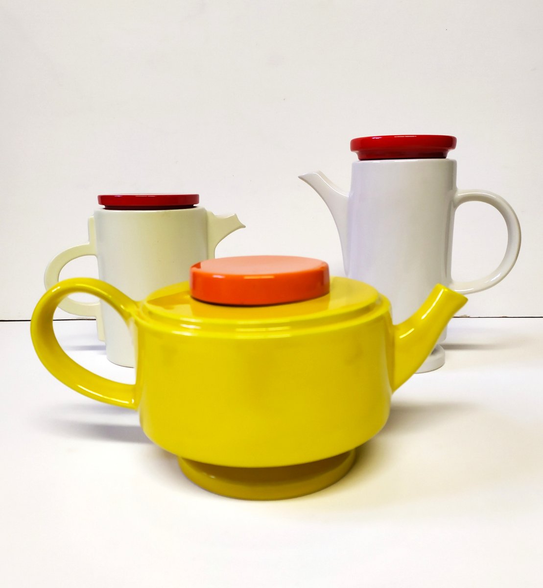Postmodern Ceramic Set from SIC, 1970s, Set of 5 for sale at Pamono